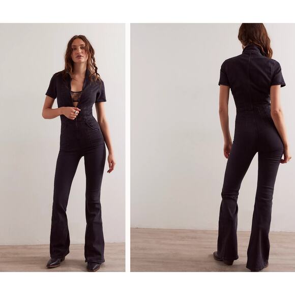 We The Free | Pants & Jumpsuits | We The Free Jayde Flare Jumpsuit In ...